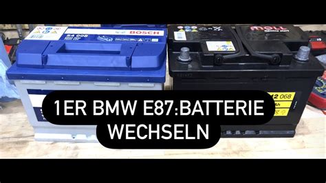 1er BMW E87 Batterie Wechseln YouTube