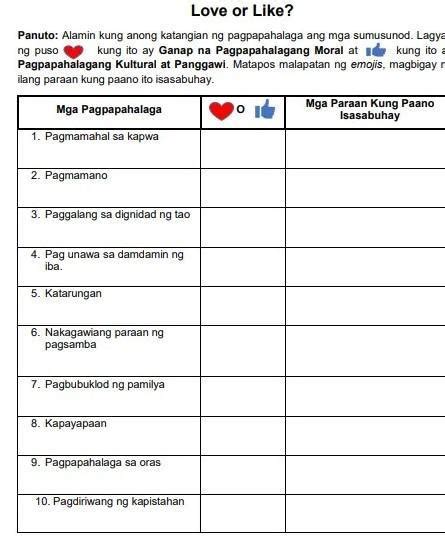 Pa Help Po Sa Esp Please Brainly Ph
