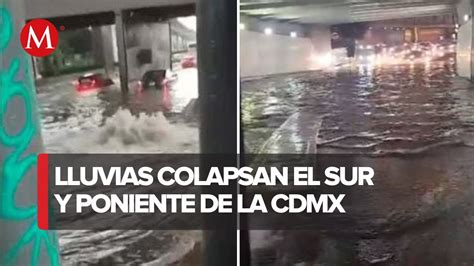 Fuertes lluvias provocan inundaciones en la Ciudad de México YouTube