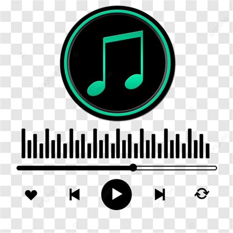 Modern Music Player Overlay Design Music P Overlay Design PNG