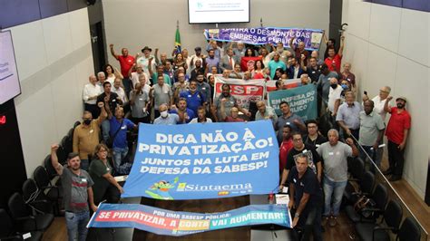 Manifestação contra a privatização da Sabesp acontece na terça 14