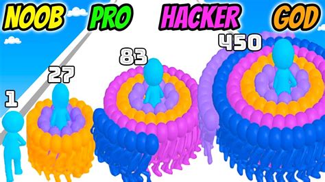 Human Spinner 3D NOOB Vs PRO Vs HACKER Vs GOD YouTube