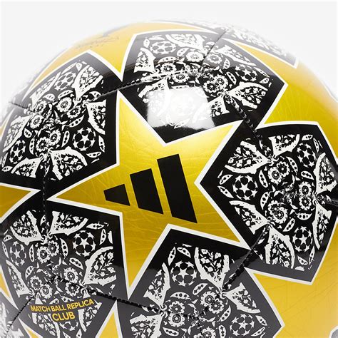 adidas 2023 UEFA Champions League Club Ball Schwarz Weiß Gold