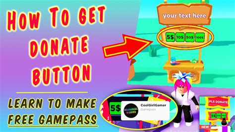 How To Get Donate Button In PLS DONATE Roblox How To Make Free