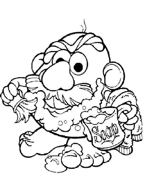 Mr Potato Head Coloring Pages