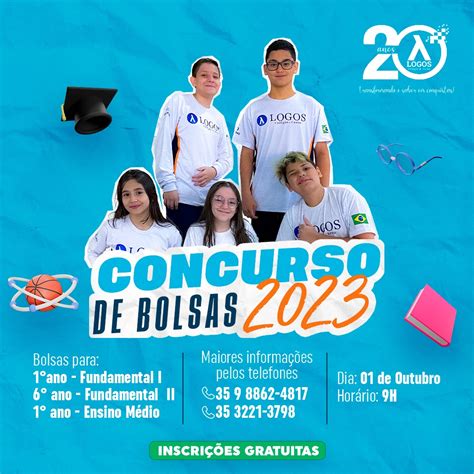 Concurso de Bolsas 2023 Logos Colégio