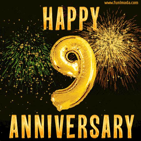 Happy 9th Anniversary GIFs Funimada