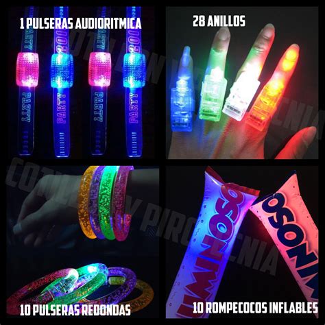 Combo Cotillon Luminoso Todo Led Personas Vip Cotillon Luminoso
