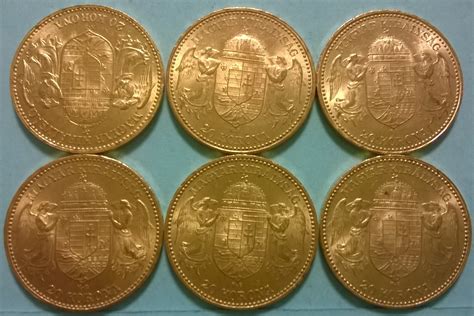 Hungary Ungarn 20 Korona Kronen Corona 6 Pcs Austria Hungary Empire