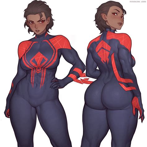 Miguel O Hara And Spider Man Marvel And More Drawn By Asura