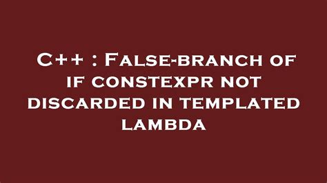 templated lambda