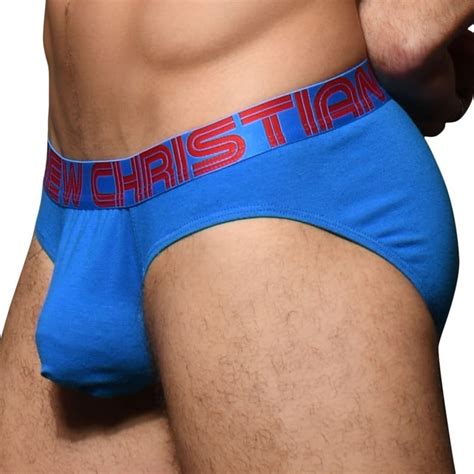 Andrew Christian Slip Almost Naked Bambou Bleu Electrique INDERWEAR