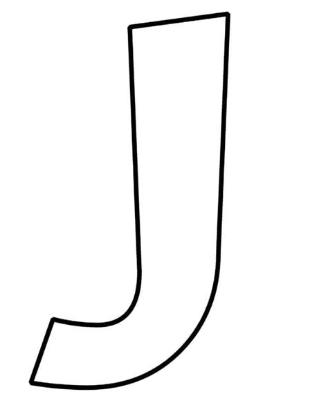 Free Printable Bubble Letter J