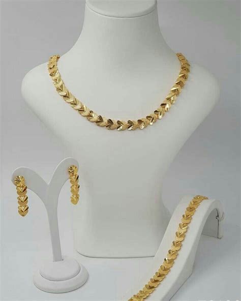 One Tola Gold Set Light Weight Gold Necklace Set Gold Set New