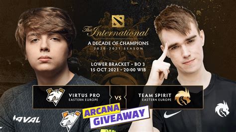 Virtus Pro Vs Team Spirit Lower Bracket Bo 3 The International 10