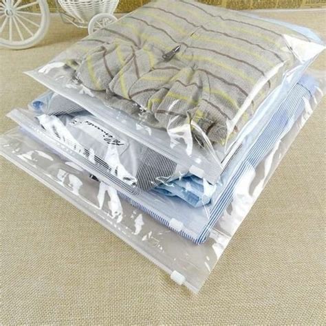 Saco Plásticos Ziplock de Roupas Embalagem Ideal