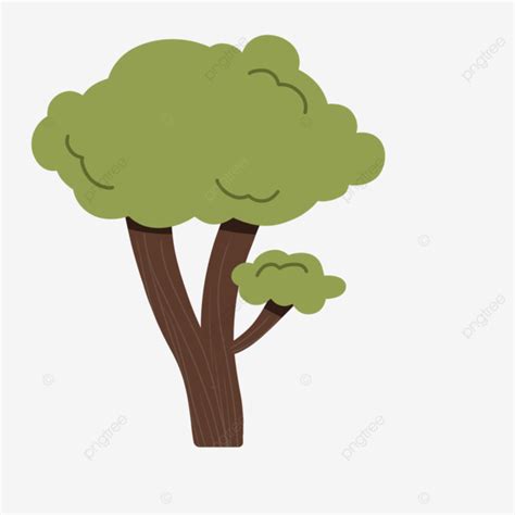 2d Cute Tree Illustration Cute Tree Tree 2d Trees PNG Transparent