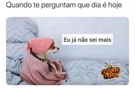 Quando Te Perguntam Que Dia Hoje Eu J N O Sei Mais Memes