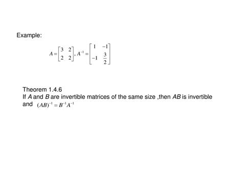 1 4 inverses rules of matrix arithmetic ppt download