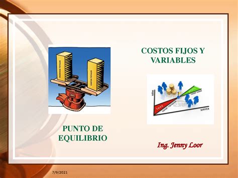 SOLUTION Costos Fijos Y Variables Punto De Equilibrio Presentation