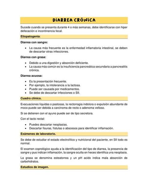 Diarrea crónica Medicina zip uDocz