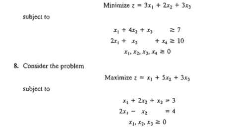 artificial starting solution m method and two phase method