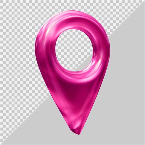 Premium PSD Location Pin Icon With 3d Modern Style