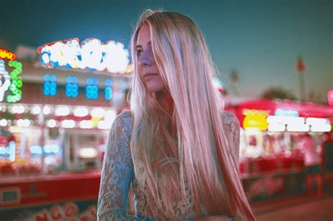 Wallpaper Women Blonde White Shirt Portrait Arnaud Moro Bokeh