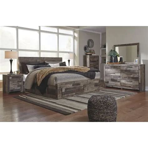 B B By Ashley Furniture Derekson King Panel Bed With Storage