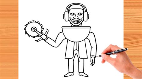 How To Draw Buzzsaw Mutant From Skibidi Toilet Easy Drawing Step By