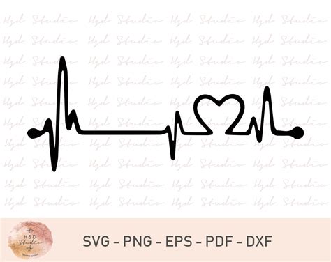 Heart Beat Svg Ekg Svg Pulse Svg Valentine Svg Heartbeat Etsy