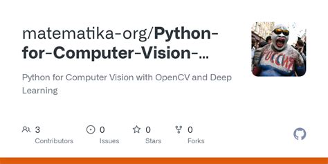 Github Matematika Org Python For Computer Vision With Opencv And Deep
