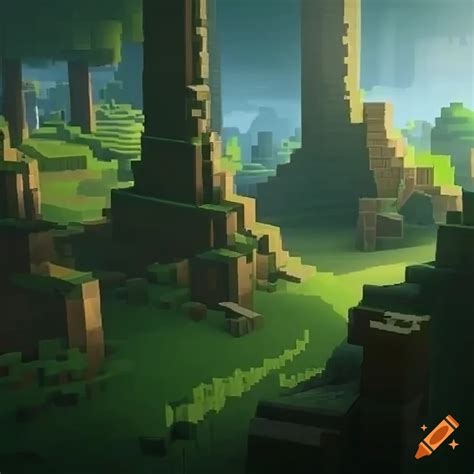 Minecraft Wilderness Landscape On Craiyon