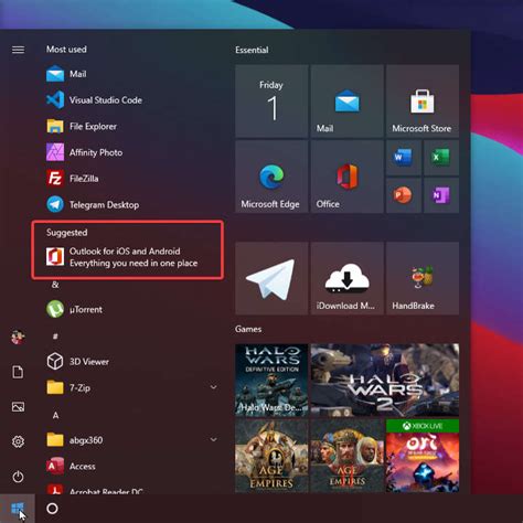 how to show or hide suggested apps in windows 10 start menu windowstip