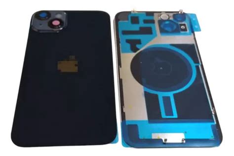 Tapa Trasera Cristal Para IPhone 14 Negro Con Lens Premium MercadoLibre