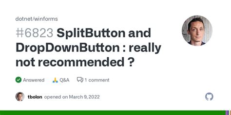 splitbutton and dropdownbutton really not recommended · dotnet winforms · discussion 6823