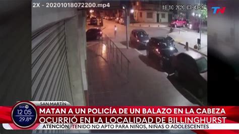 Video Matan a un policía de un balazo en la cabeza 18 10 2020