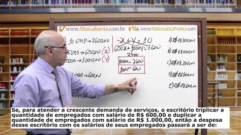Prova Correios Matemática Atendente Comercial Questão 32 YouTube