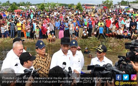 Jokowi Proyek Padat Karya Di Banyuasin Ada 189 Titik