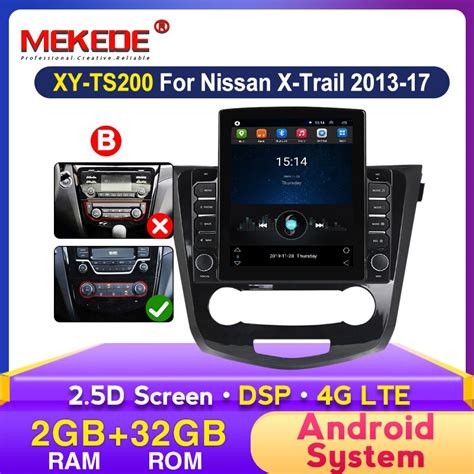 Tesla Screen Android 2din Car Radio Multimedia Player For Nissan X