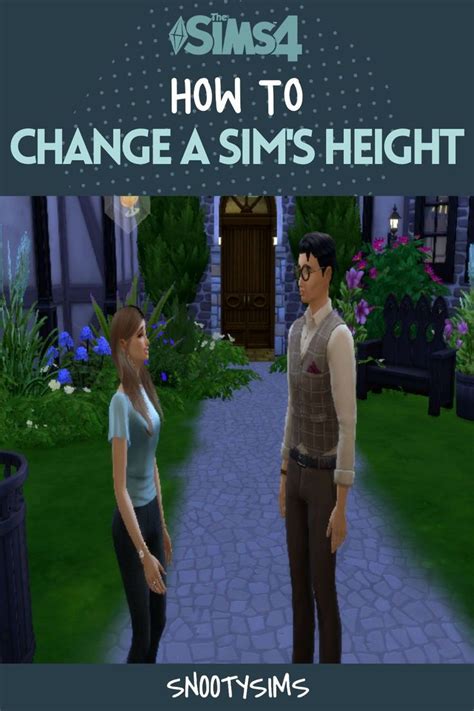 How To Change A Sim S Height In The Sims 4 Sims Sims 4 Sims 4 Body Mods