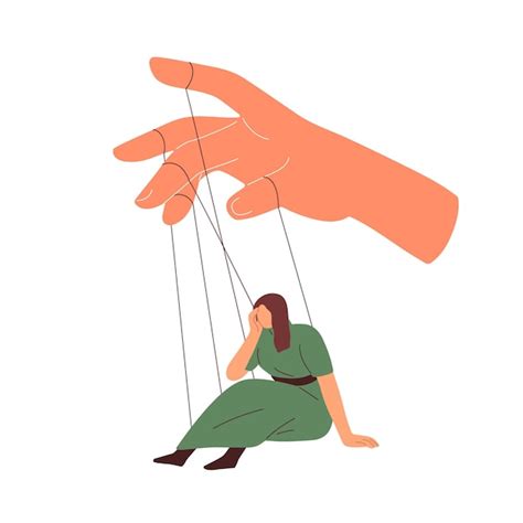 Manipulación control concepto de dominación Maestro manipula domina