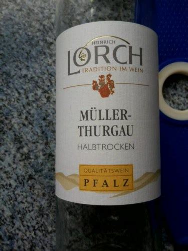 Heinrich Lorch M Ller Thurgau Halbtrocken Vivino Us