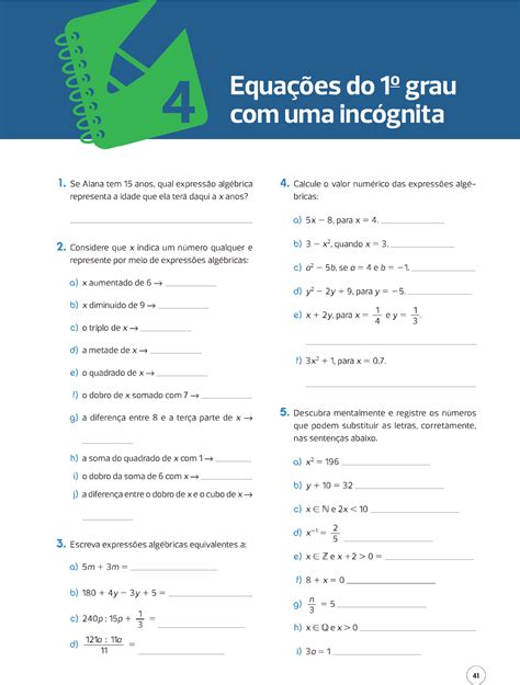 Equação Do 1 Grau 7 Ano Exercicios ROAREDU