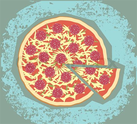 Vector Pizza Stock Vektor Colourbox