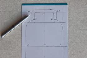 Stitching Notes Tutorial Kiss Lock Purse Template Construction