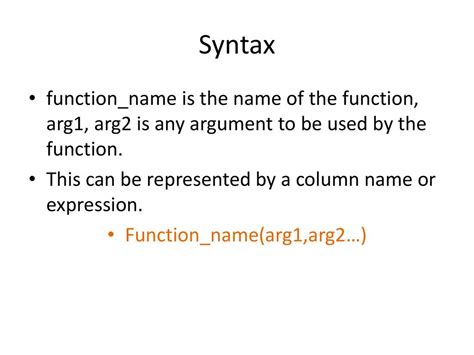 lecture 5 sql functions ppt download