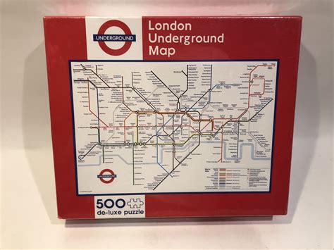 New London Underground Subway Map Jigsaw Puzzle Pieces