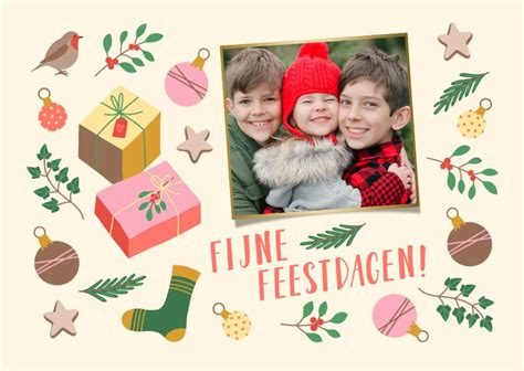 Kerstkaartje Met Foto En Vrolijke Kaartje2go