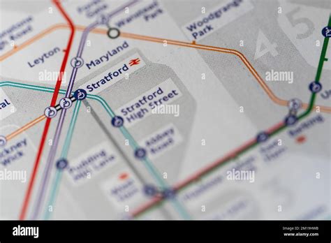Macro Closeup With A Shallow Depth Of Field Of A London Underground
